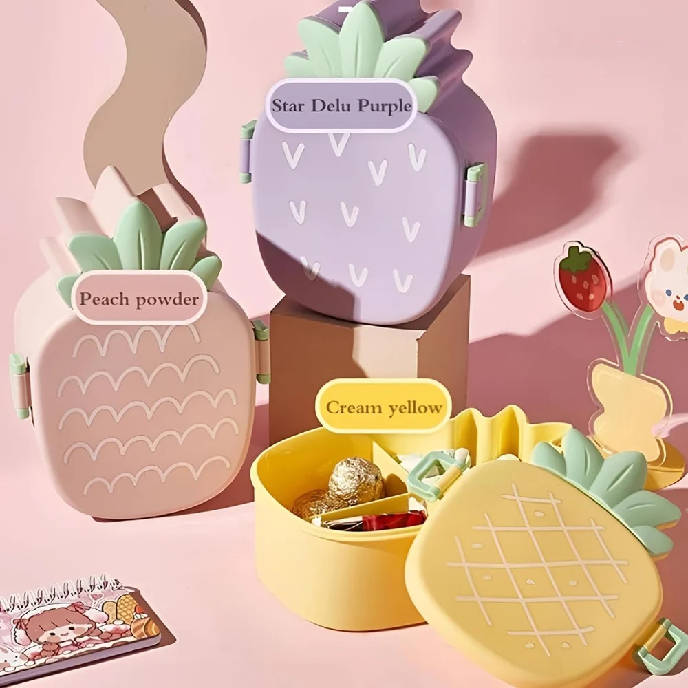 Pineapple-Shaped Lunch Box – Cute, Spacious & Perfect – Giftoo