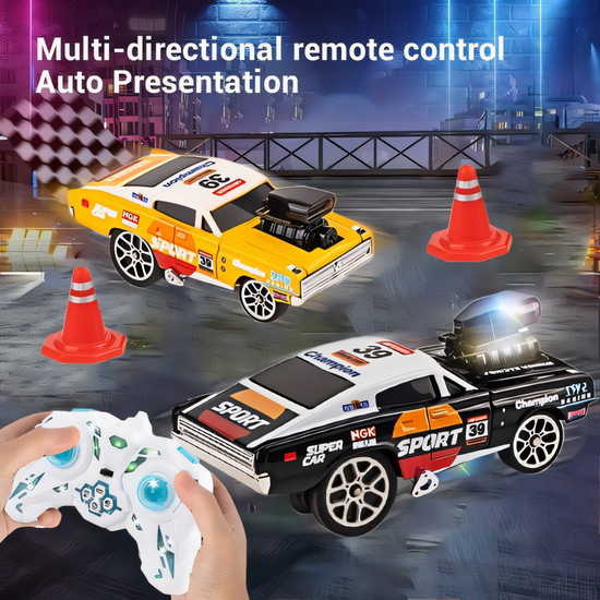 Alloy Remote Control Metal Drift Car | 1:64 Scale | Mini High-Speed Ra ...