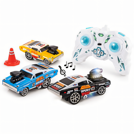 Alloy Remote Control Metal Drift Car | 1:64 Scale | Mini High-Speed Ra ...