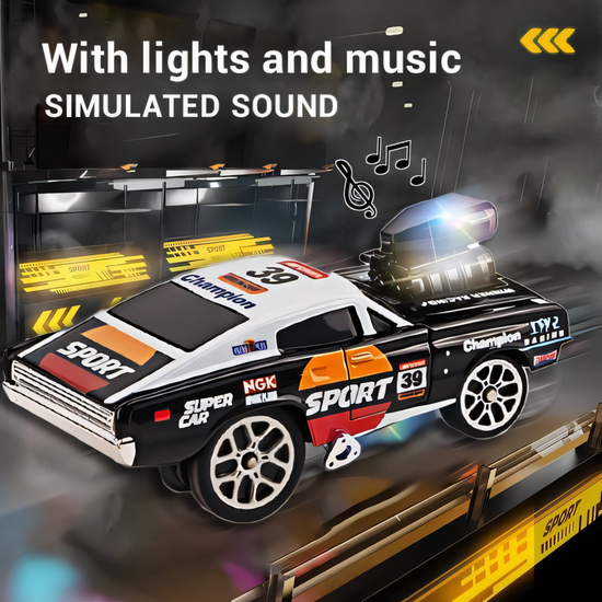 Alloy Remote Control Metal Drift Car | 1:64 Scale | Mini High-Speed Ra ...