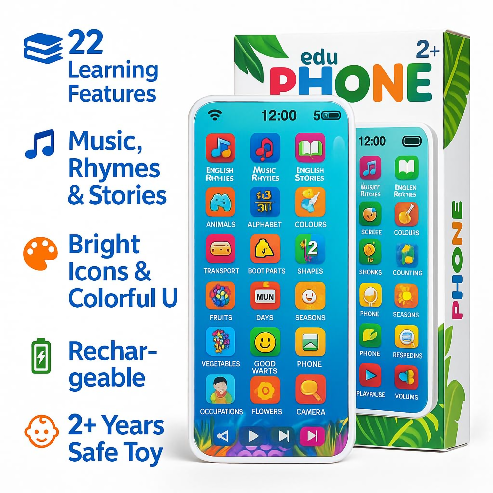 Kids Smart Educational Touch Phone Toy – Giftoo