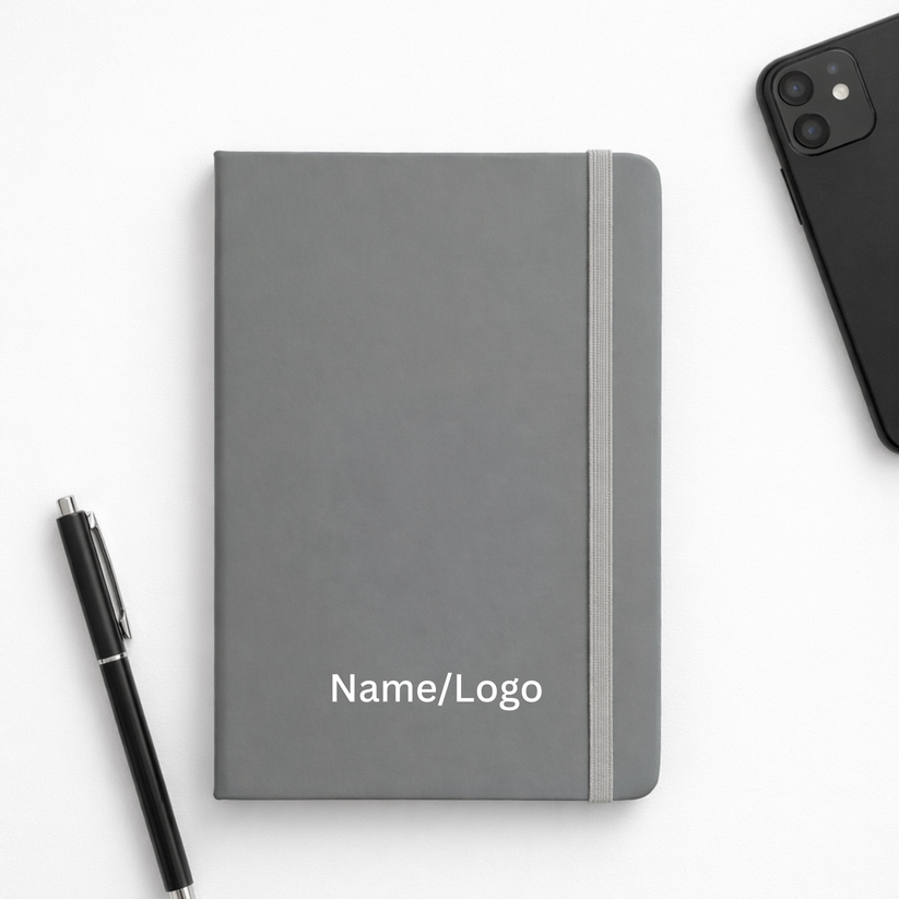 Personalized A5 Notebook – Grey – Giftoo