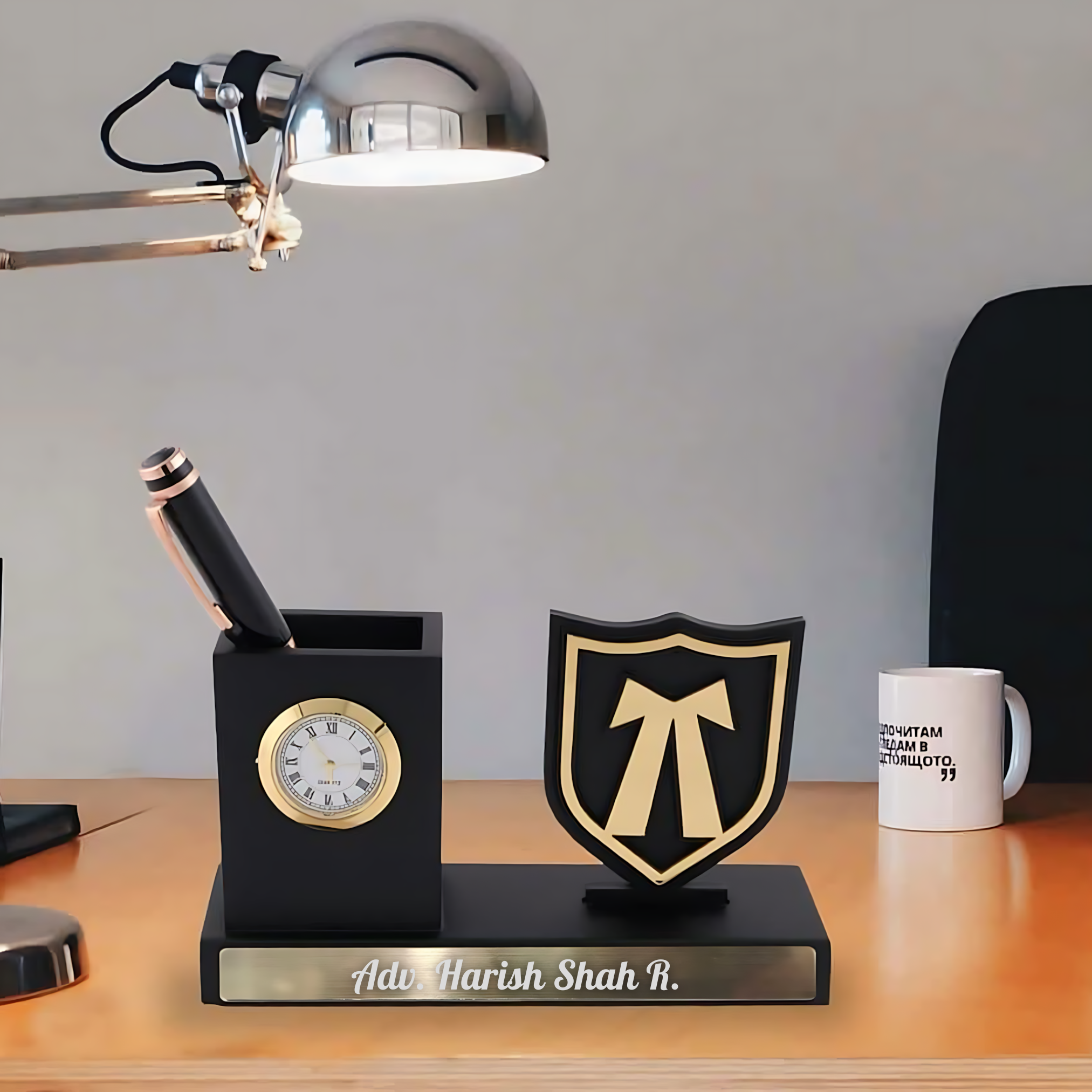 Executive Advocate Pen Stand & Clock – Corporate Gifting Idea – Giftoo