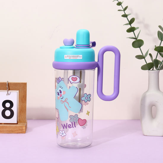 Vibrant 860ml Kids' Cartoon Sipper Bottles - Fun & Durable – Giftoo