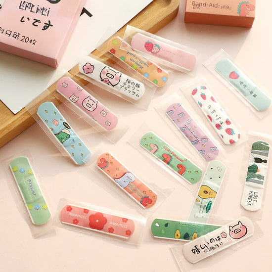 Cute Cartoon Waterproof Bandages for Kids – Skin-Friendly – Giftoo