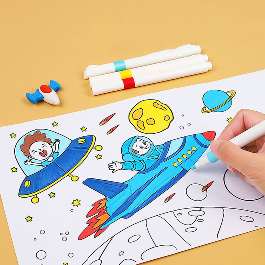 Children's Coloring Graffiti Scroll – Giftoo