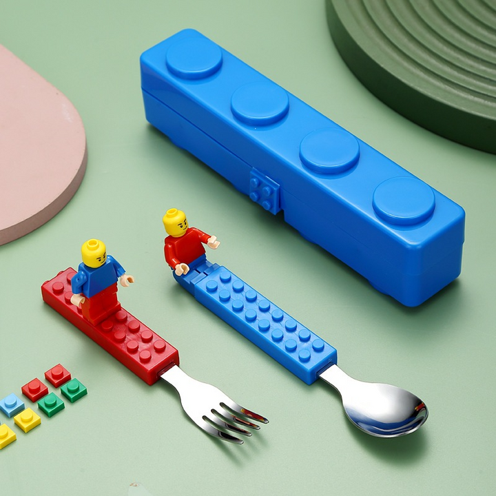 Lego Stainless Steel Spoon & Fork Set – Giftoo