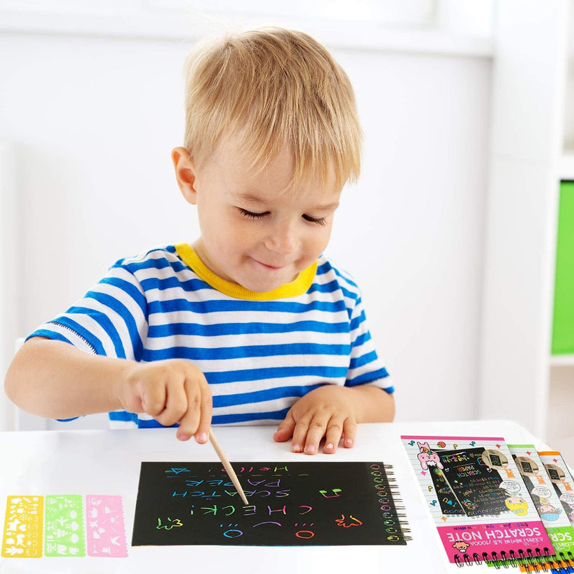 Magic Scratch Notebook/Diary - 10 Sheets – Giftoo.in